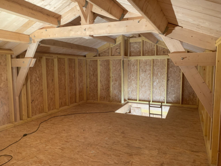 Ferme à entrait retroussé - BJ Charpente